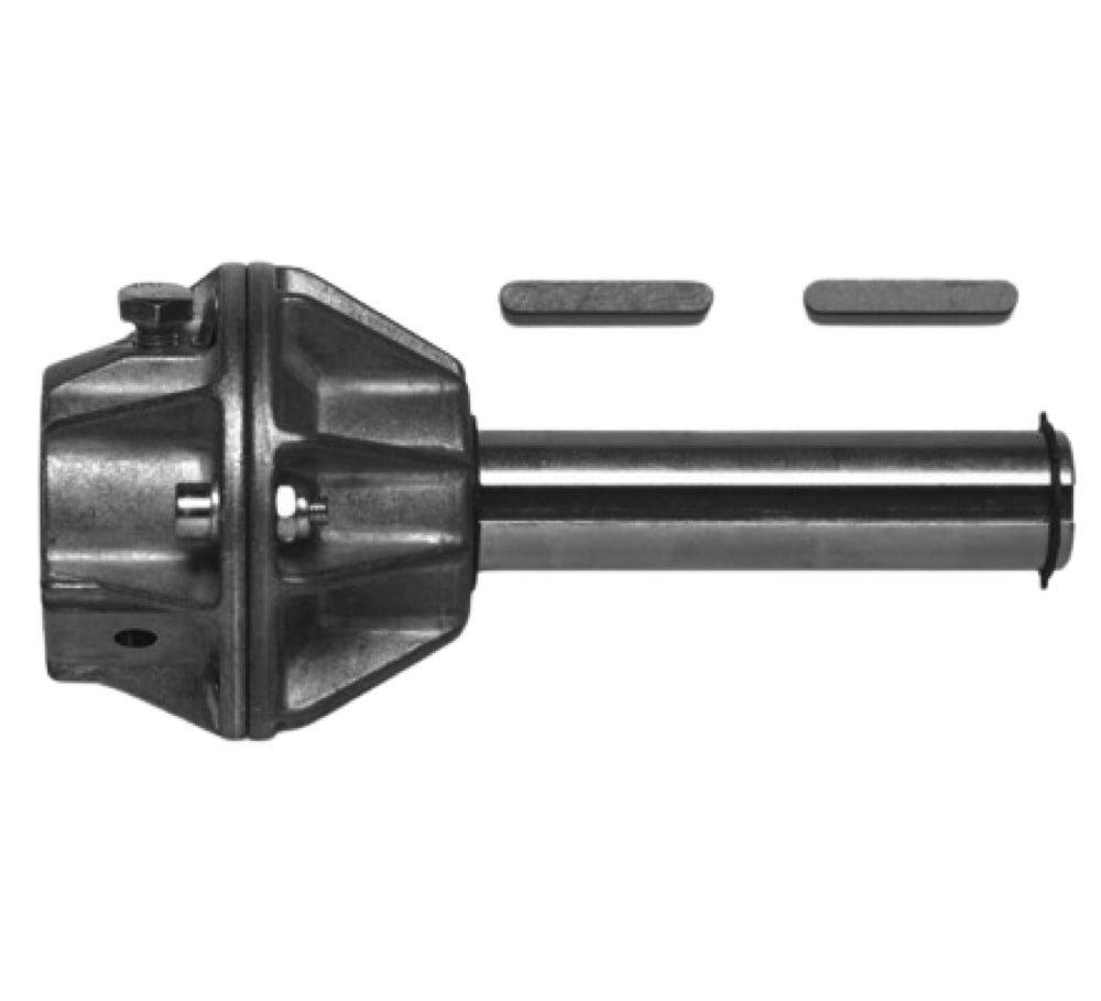 Marantec Steckwelle 25,4 mm mit Adapter für Welle 40 mm Passfederprof ...